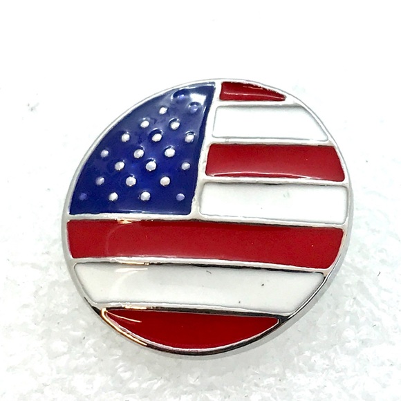 Snap | Jewelry | Snap Button 2mm Gingersnaps Usa Flag Asn20 Patriotic ...
